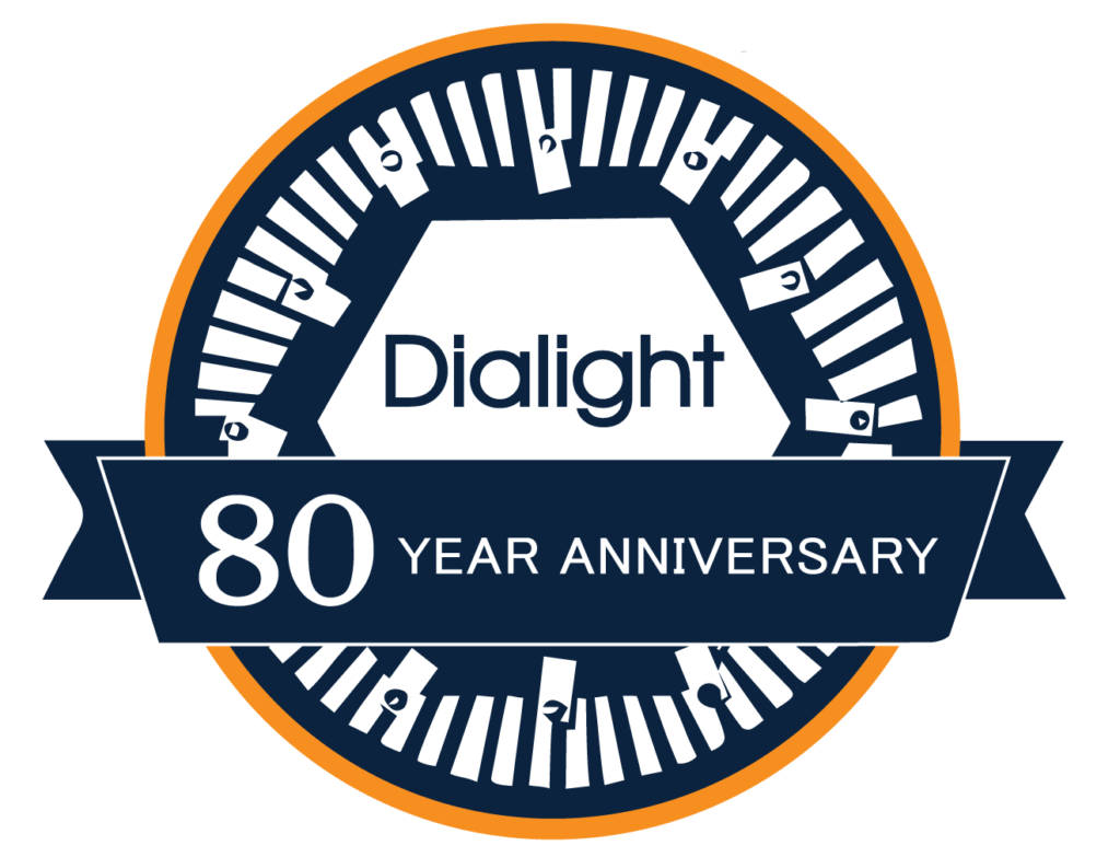 Dialight 80th anniversary Logo - Dialight