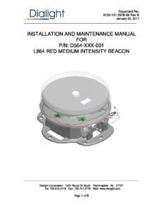 Dialight_LED_Obstuction_InstManual_L864-Red-Medium-Intensity-Beacon-B ...