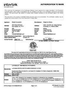 UL 1598 ATM - Dialight