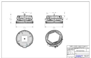LED High Bay (Part VEx-7xxx-xxHx-xxx) - Battery Backup, Hook - 2D ...