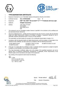 Sira 17ATEX3260X Iss 4 - Dialight