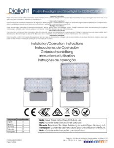 CERCM – ProSite LED Floodlight – Installation Manual (Non-Hazardous ...